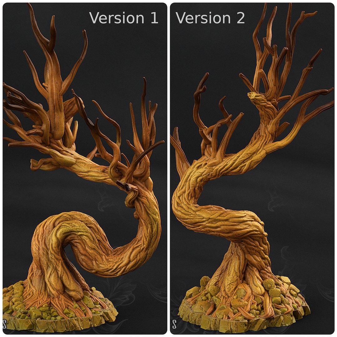 Creepy Dark Tree 2 Versions | 3d Printed Miniature for Painting ...