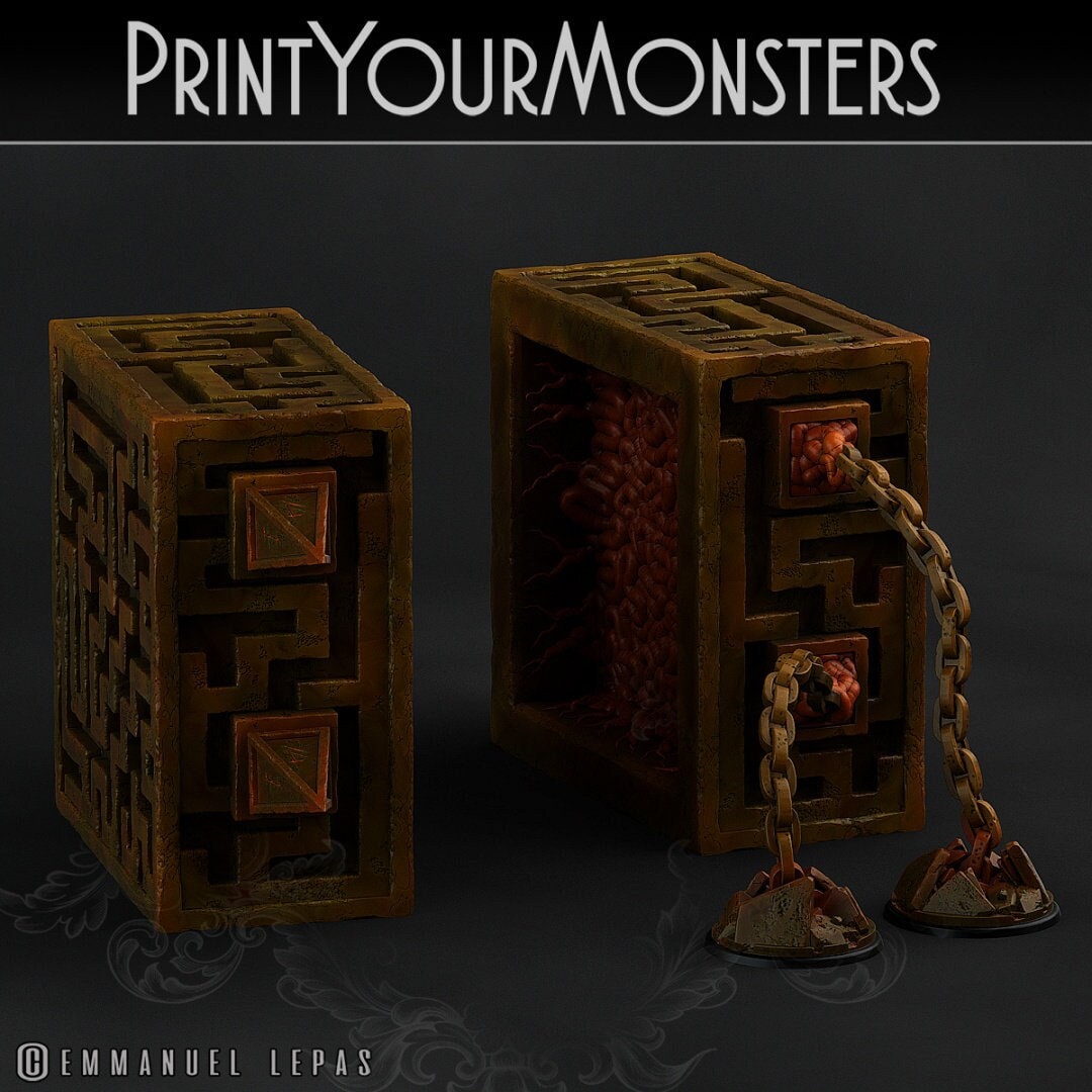 Atrocity Cube | 3d Printed Miniature for Painting, Tabletop Game, Dnd ...