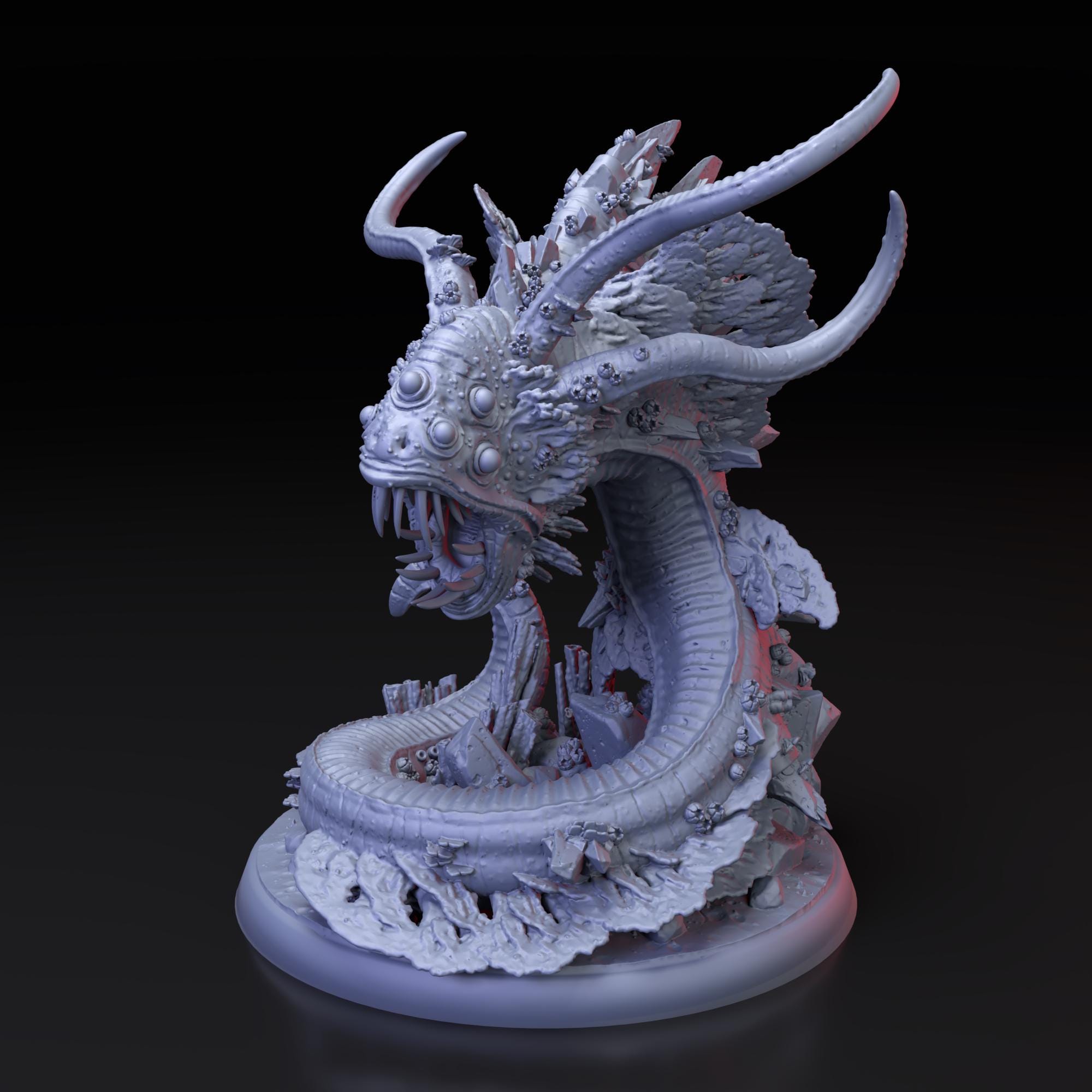 Dire Anglerfish | 3d Printed Miniature for Painting, Tabletop Game, Dnd ...