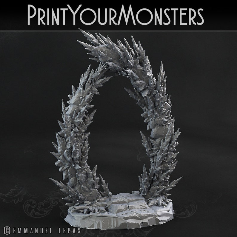 Ice Portal | Miniature for Painting, Tabletop Game, Pathfinder, Dnd ...