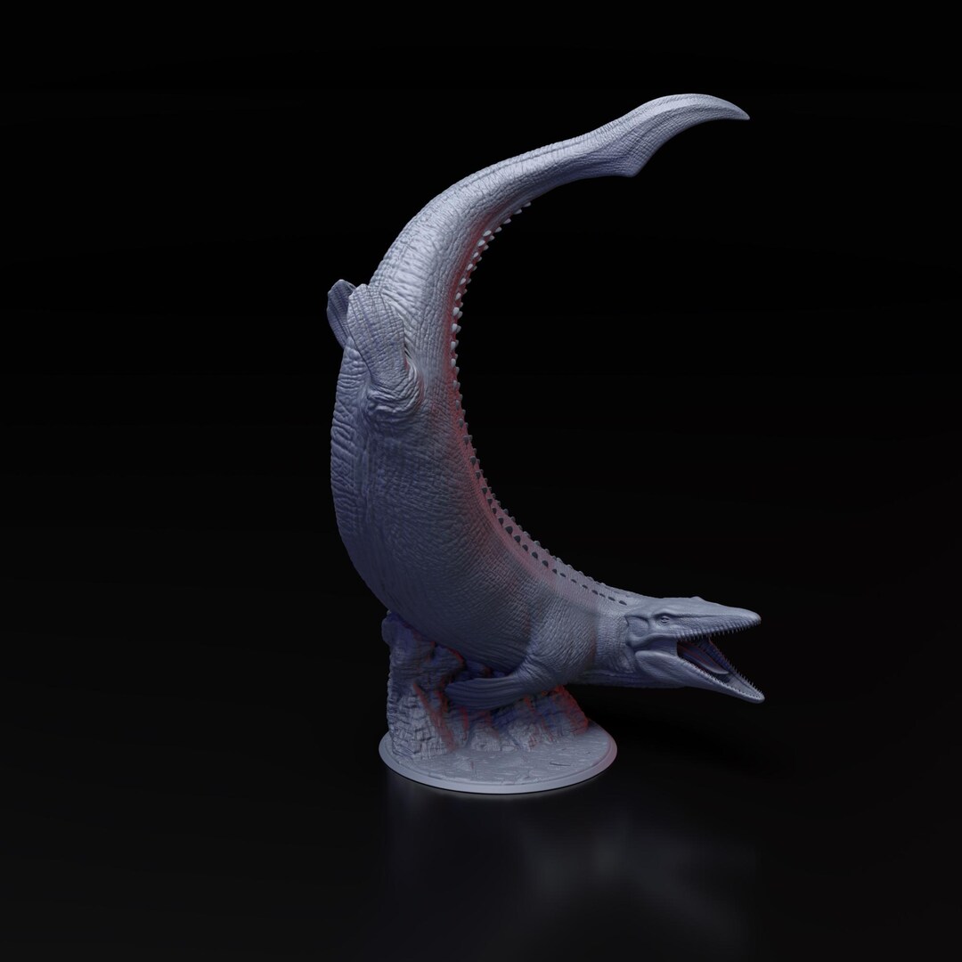 Mosasaurus | 3d Printed Miniature for Painting, Tabletop Game, Dnd ...