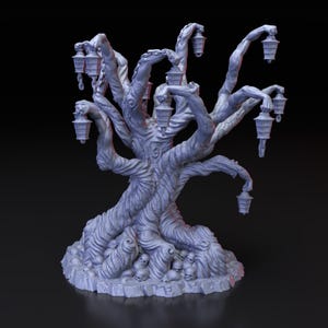 Witch Tree | 3d Printed Miniature for Painting, Tabletop Game, Dnd ...