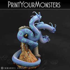 Shadow Hydra | 3d Printed Miniature for Painting, Tabletop Game, Dnd ...