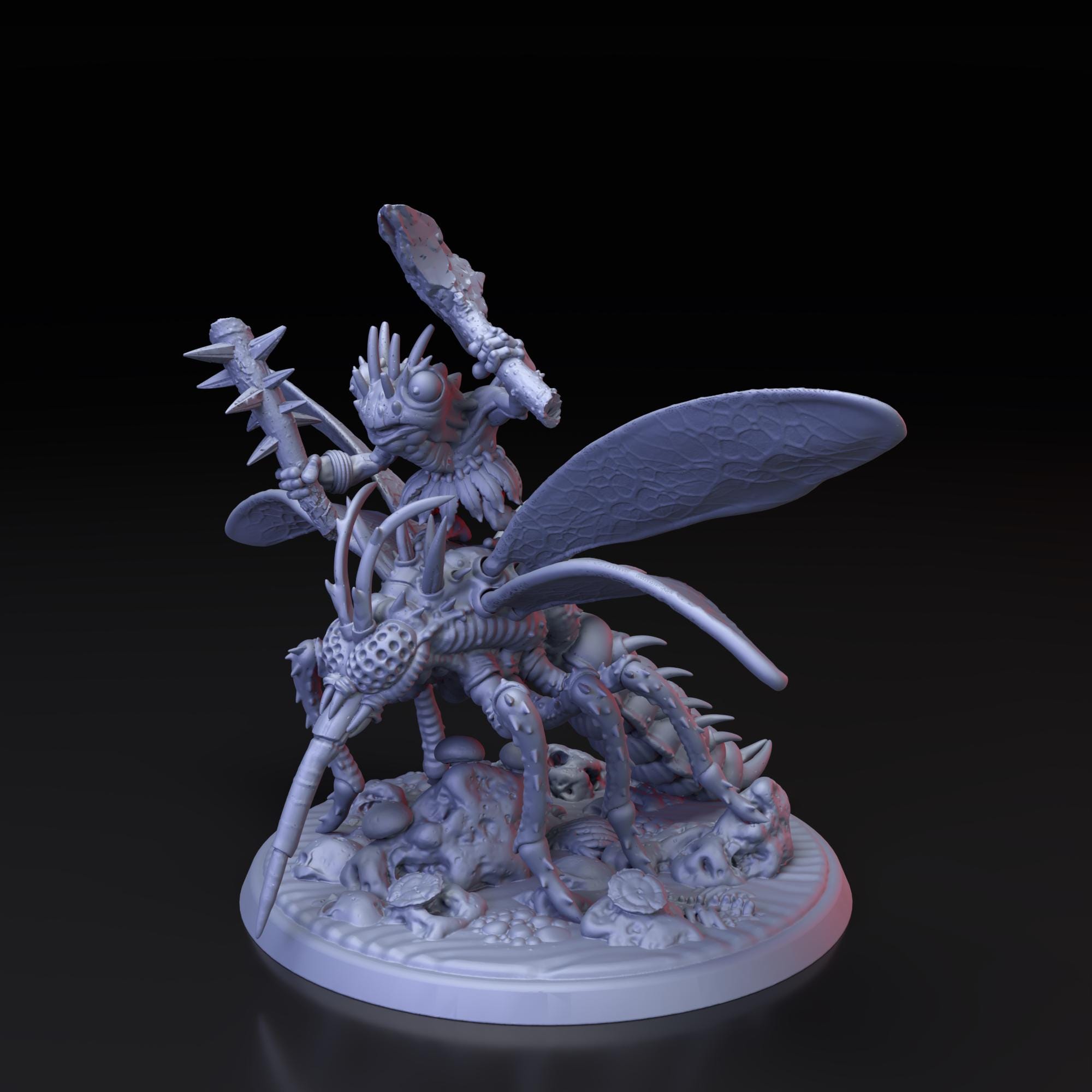Giant Mounted Mosquito | 3d Printed Miniature for Painting, Tabletop ...