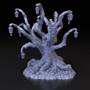 Witch Tree | 3d Printed Miniature for Painting, Tabletop Game, Dnd ...