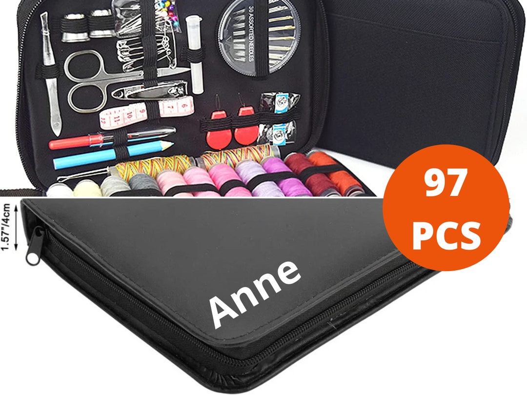 Complete Sewing Kit 97 Pieces Customizable With Word First Name Travel ...