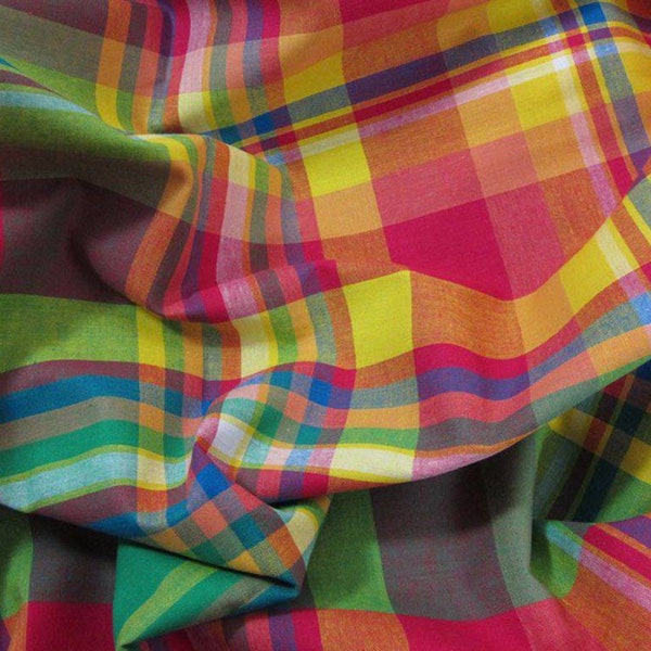 Madras Fabric - Etsy