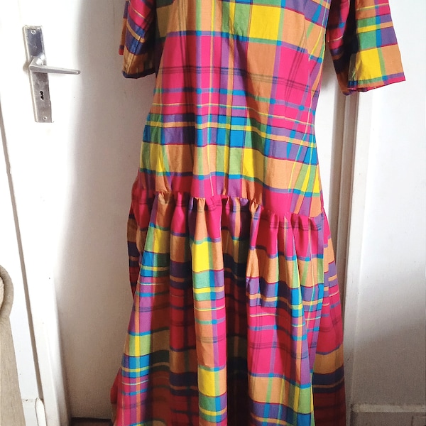 Caribbean Madras Dress - Etsy