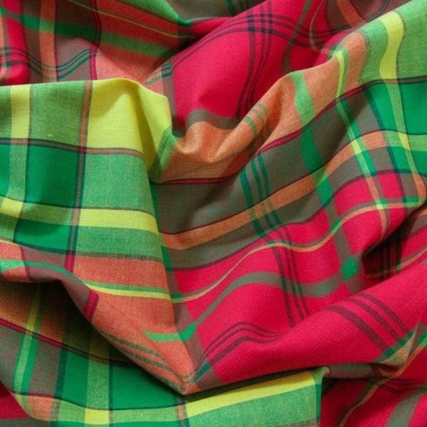 Madras Fabric - Etsy