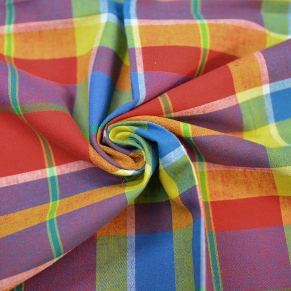 Usvi Madras Fabric - Etsy