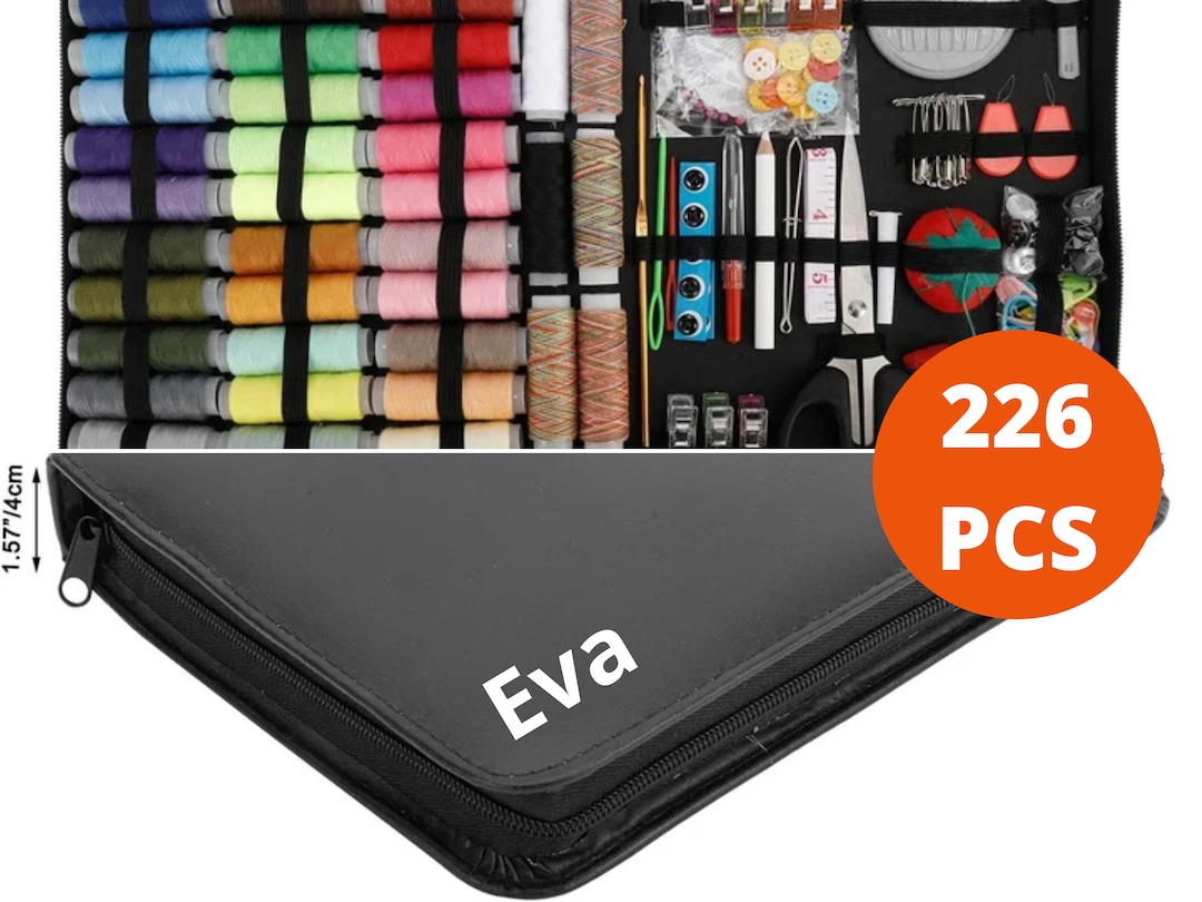 226 Pieces Complete Hand Sewing Set for Travel Customizable With First ...