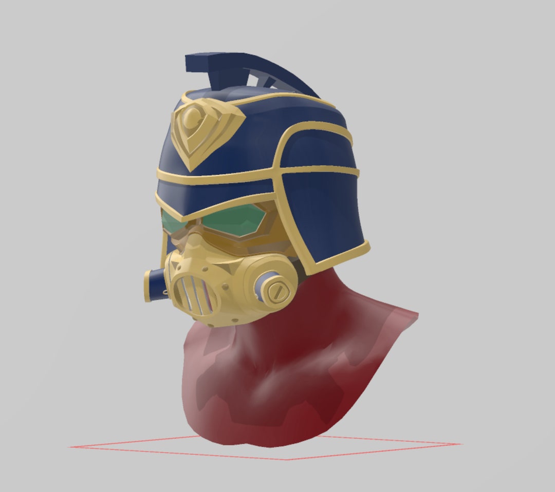 LOL Arcane Enforcer Helmet and Mask Armour STL File for 3D Printing - Etsy