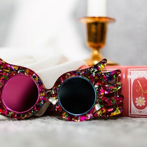 Magical Glasses Confetti & Mirrored Acrylic Ornaments for Magical ...