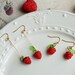 Cute Raspberry Earrings Red Berry Earrings Fruit Earrings Summer ...