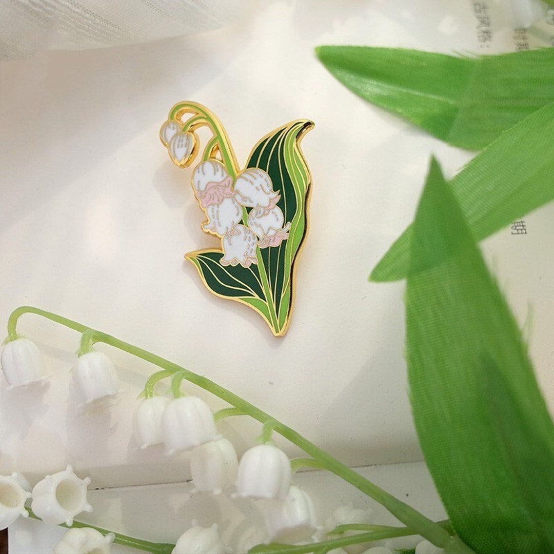 Lily of the Valley Flower Pin Botanic Floral Brooch Pin - Etsy
