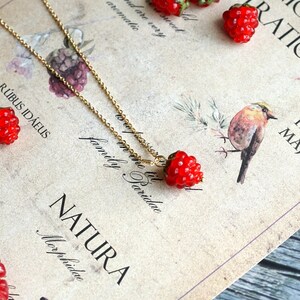 Cute Raspberry Earrings Red Berry Earrings Fruit Earrings Summer ...