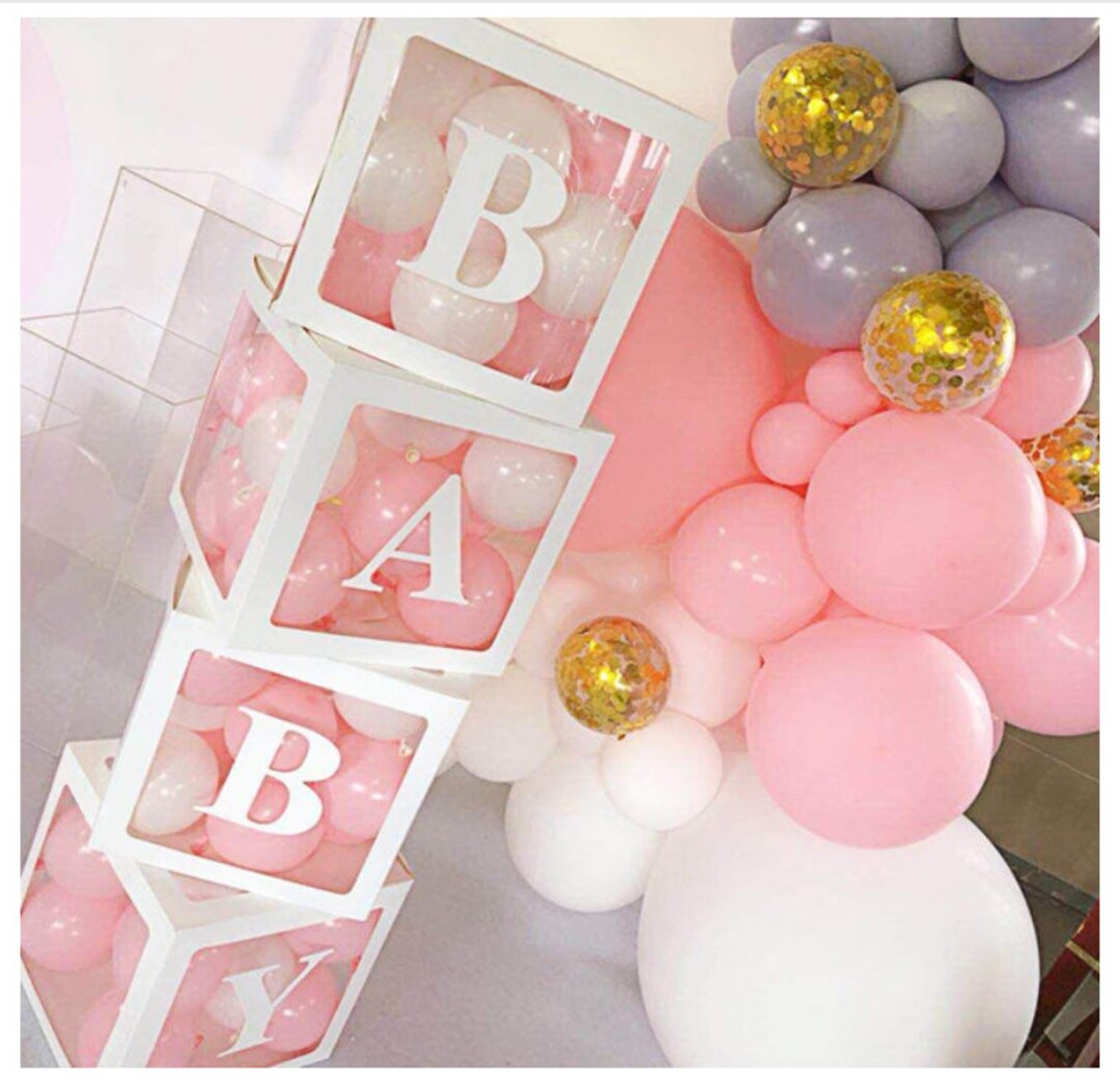 Baby Party Balloon Boxes, Baby Shower, Decoration for Your Baby Party ...