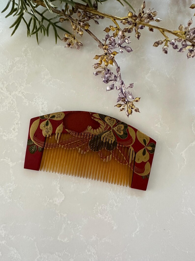 50s Vintage Japanese Hair Comb, Geisha Wooden Hair Brush - Etsy