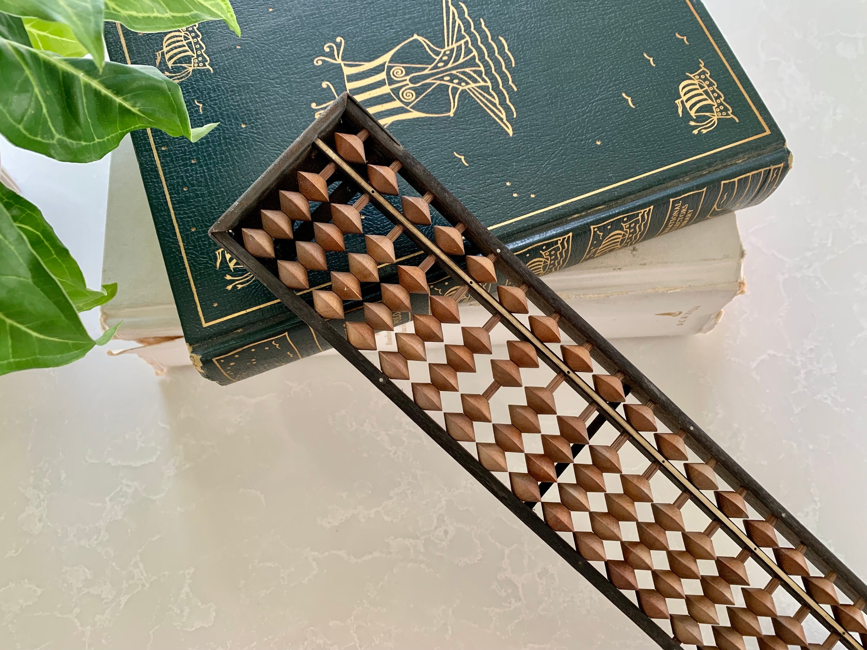 Antique Chinese Abacus Math Wood Calculator - Etsy