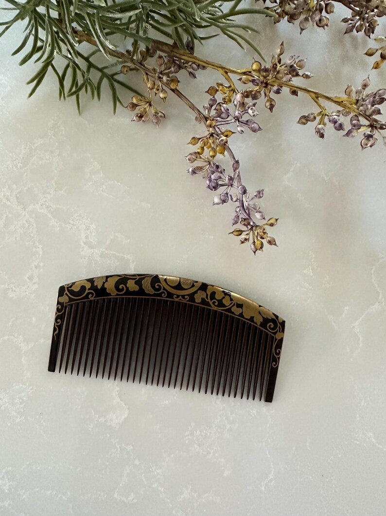 50s Vintage Japanese Hair Comb, Geisha Wooden Hair Brush - Etsy