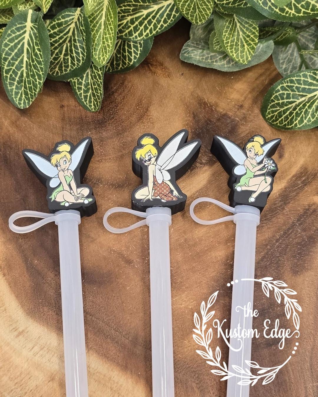3D Printed Tinkerbell Straw Topper: Stanley Cup Fairy Charm, Tumbler ...