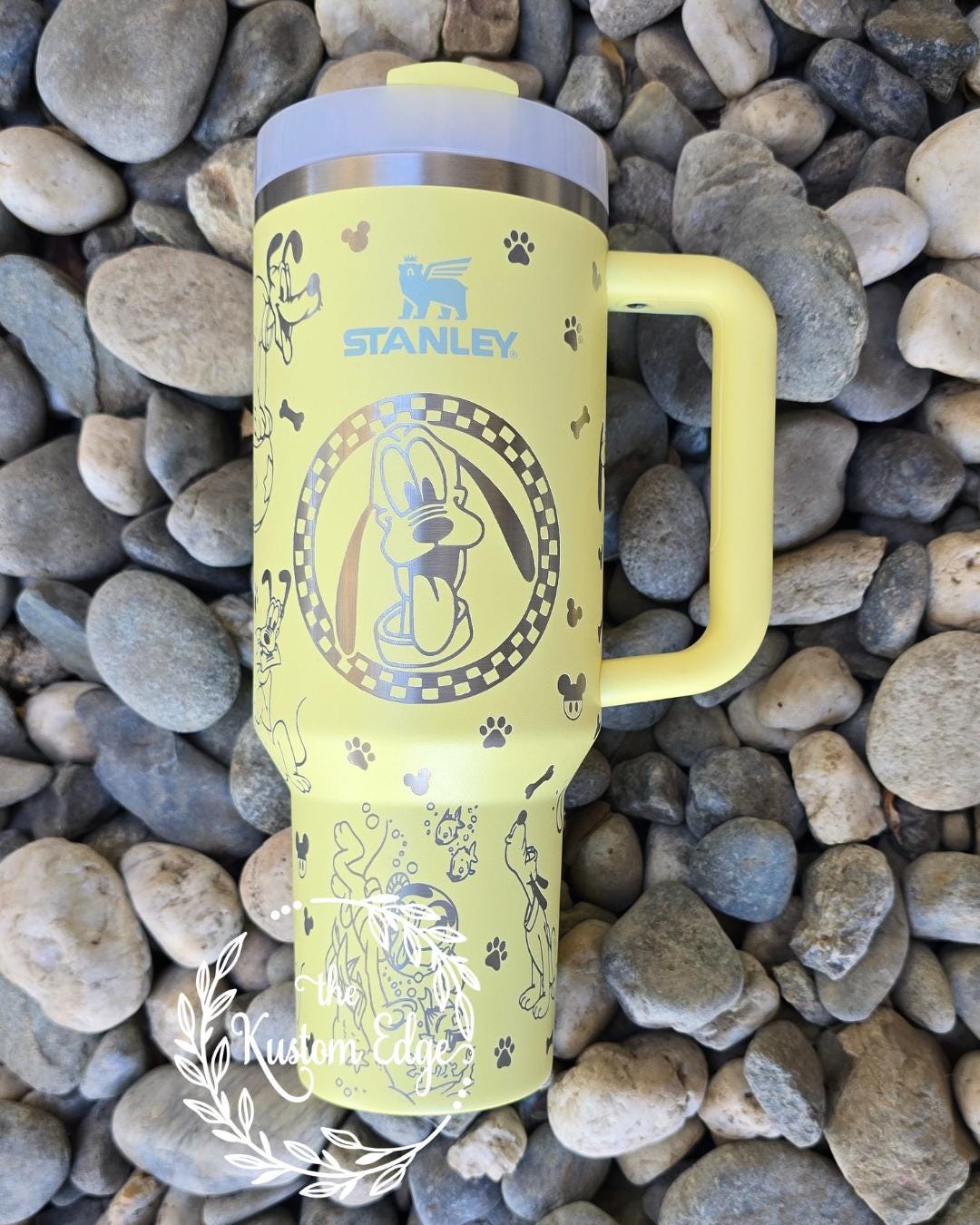 Pluto Dog Laser Engraved Tumbler, Mouse Dog,40oz - 30oz Stainless Steel ...