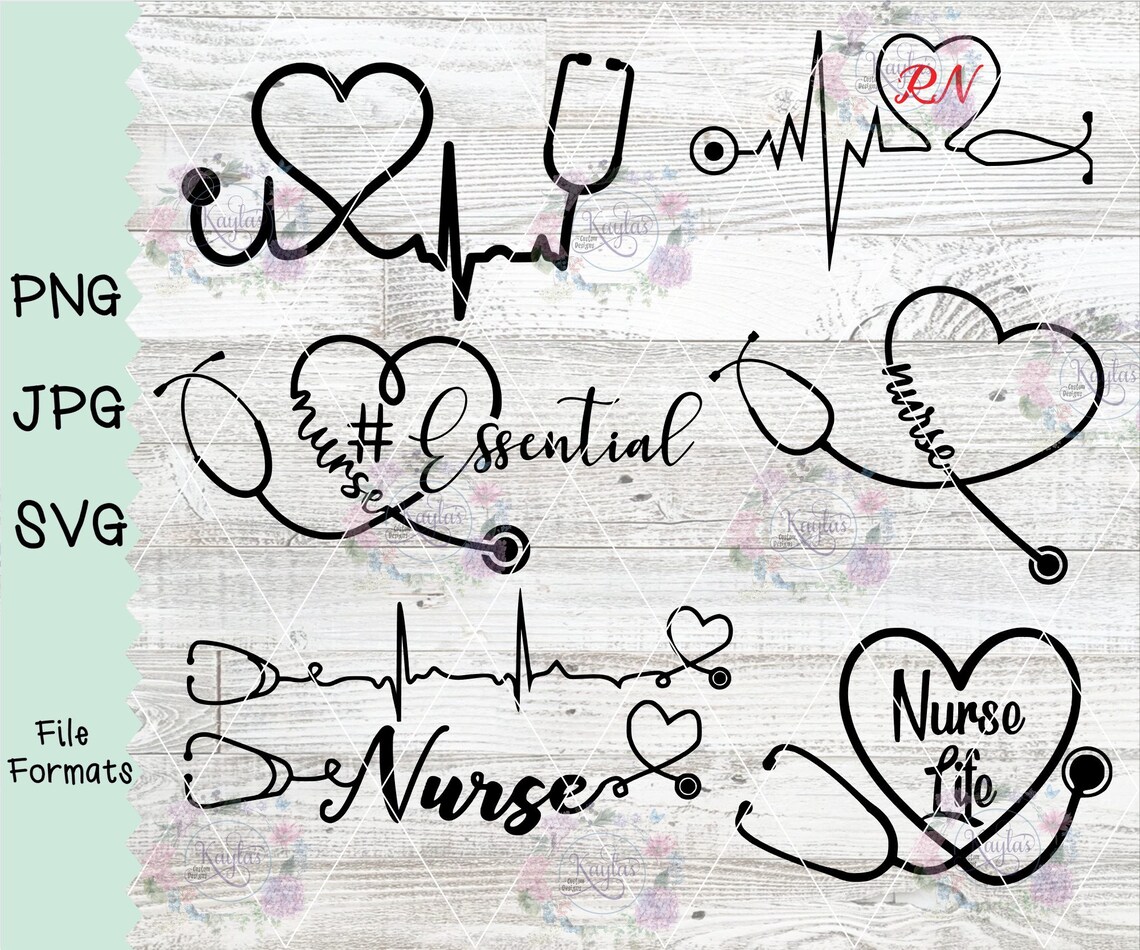 Nurse Life SVG Files PNG JPG Sublimation Waterslide | Etsy