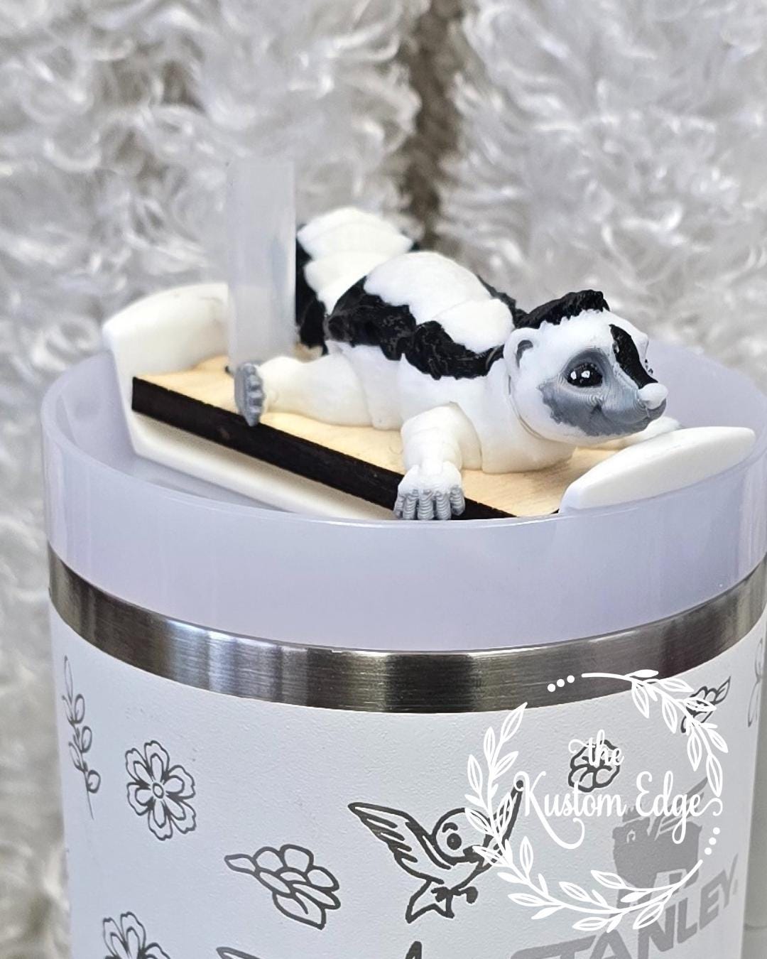 Cute Skunk Stanley Topper, 3D Printed Tumbler Topper, 30oz, 40oz ...