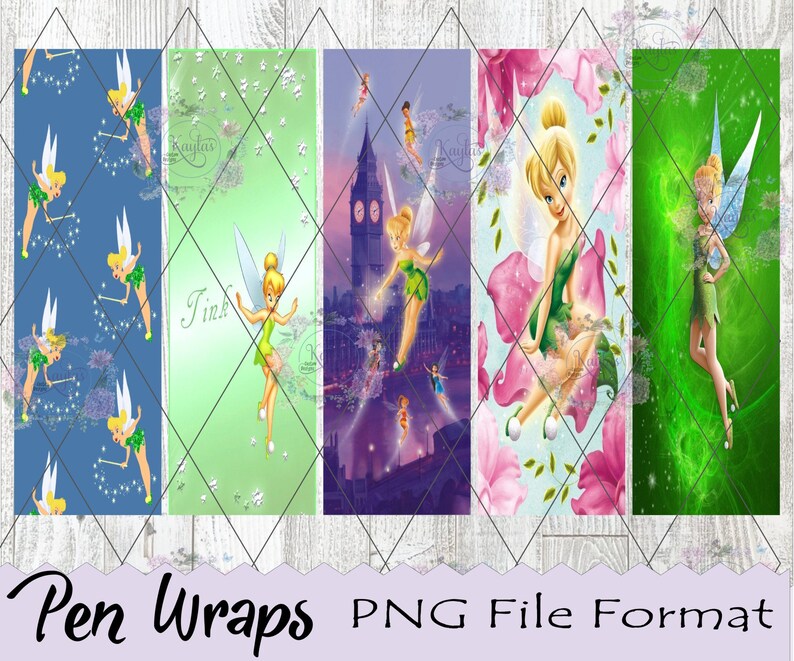 Princess Pen Wrap Fairy Pen Wrap PNG Printable Vinyl | Etsy
