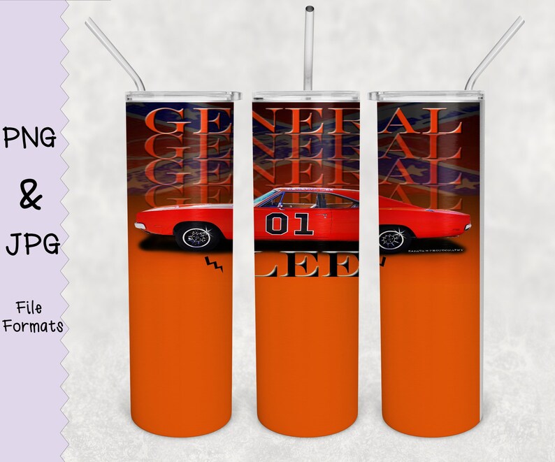 General Lee Tumbler Wraps Dodge Charger Wraps Dukes PNG - Etsy UK