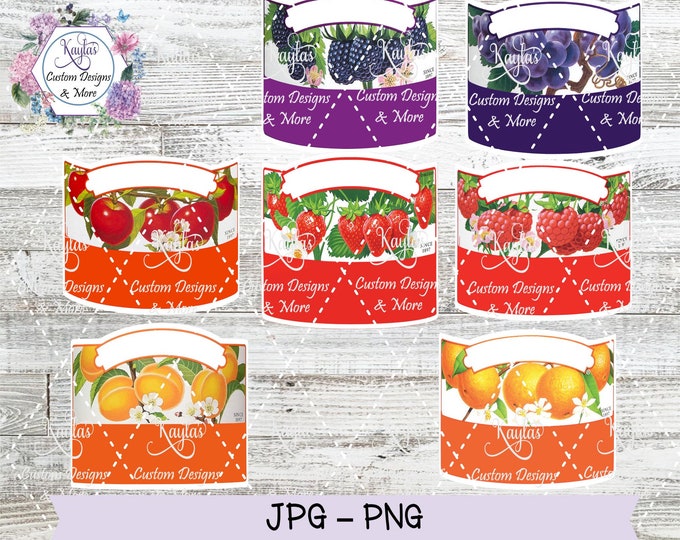 SALE - 6 BLANK is My Jam Labels Png for Sublimation Water Slide Prints ...
