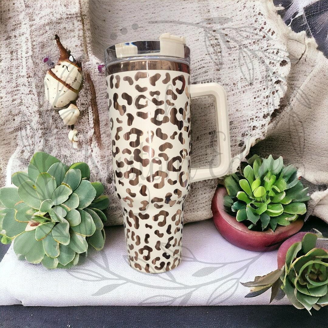 Leopard Animal Print Laser Engraved Tumbler 40oz/30oz Personalized ...