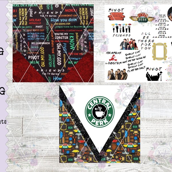 Friends Tumbler Wrap Svg - Etsy Canada