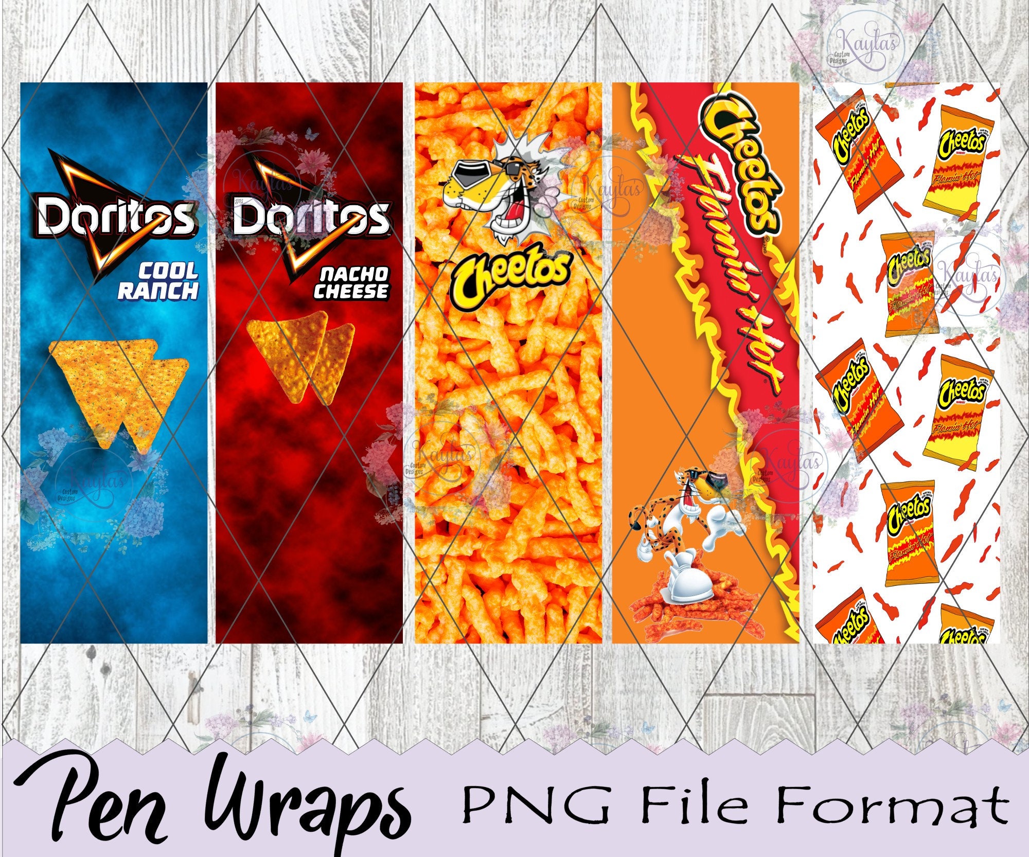 Chip Pen Wraps Dorito Pen Wraps Cheetos Pen Wraps PNG - Etsy UK