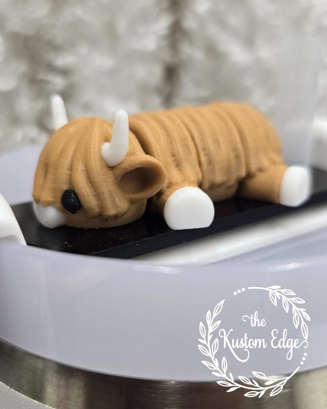 Highland Cow Stanley Topper, 3D Printed Tumbler Topper, 30oz, 40oz ...