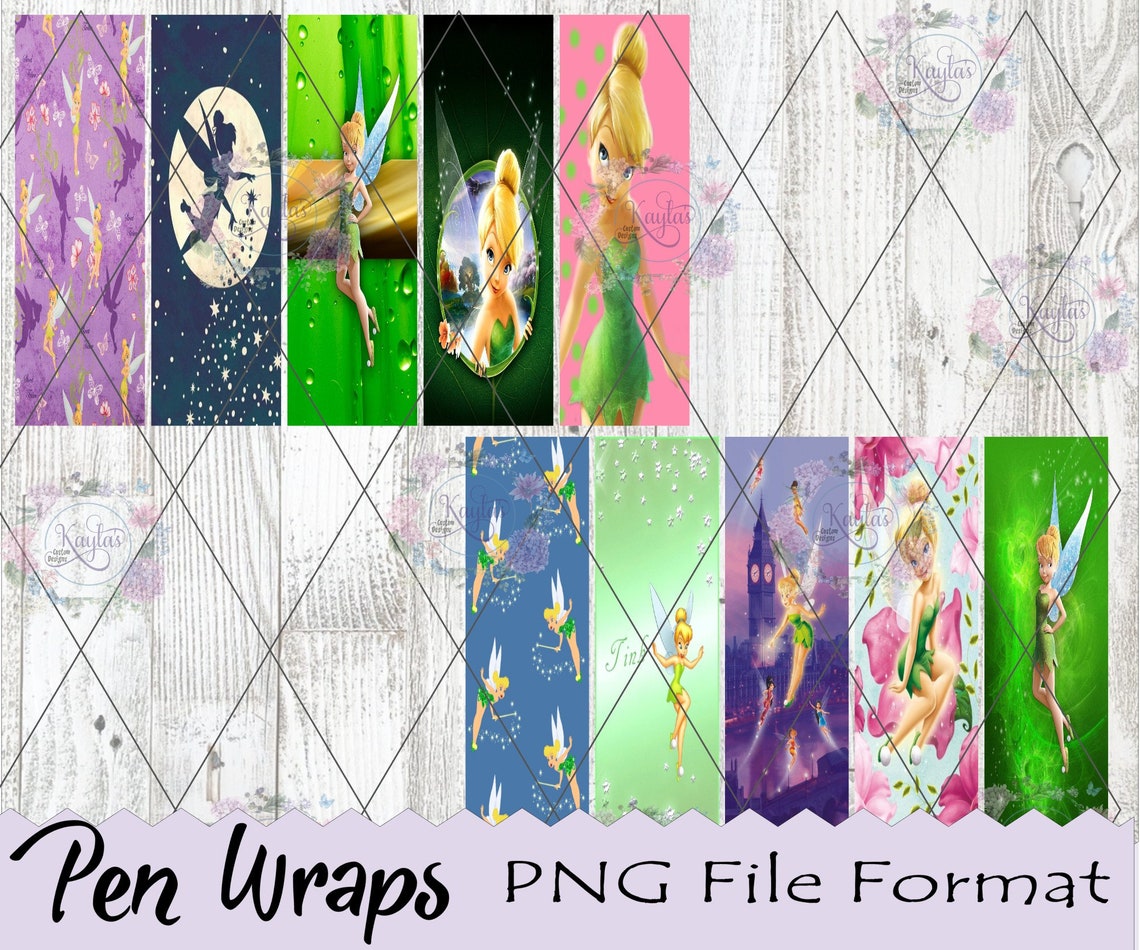 Princess Pen Wrap Fairy Pen Wrap PNG Printable Vinyl | Etsy
