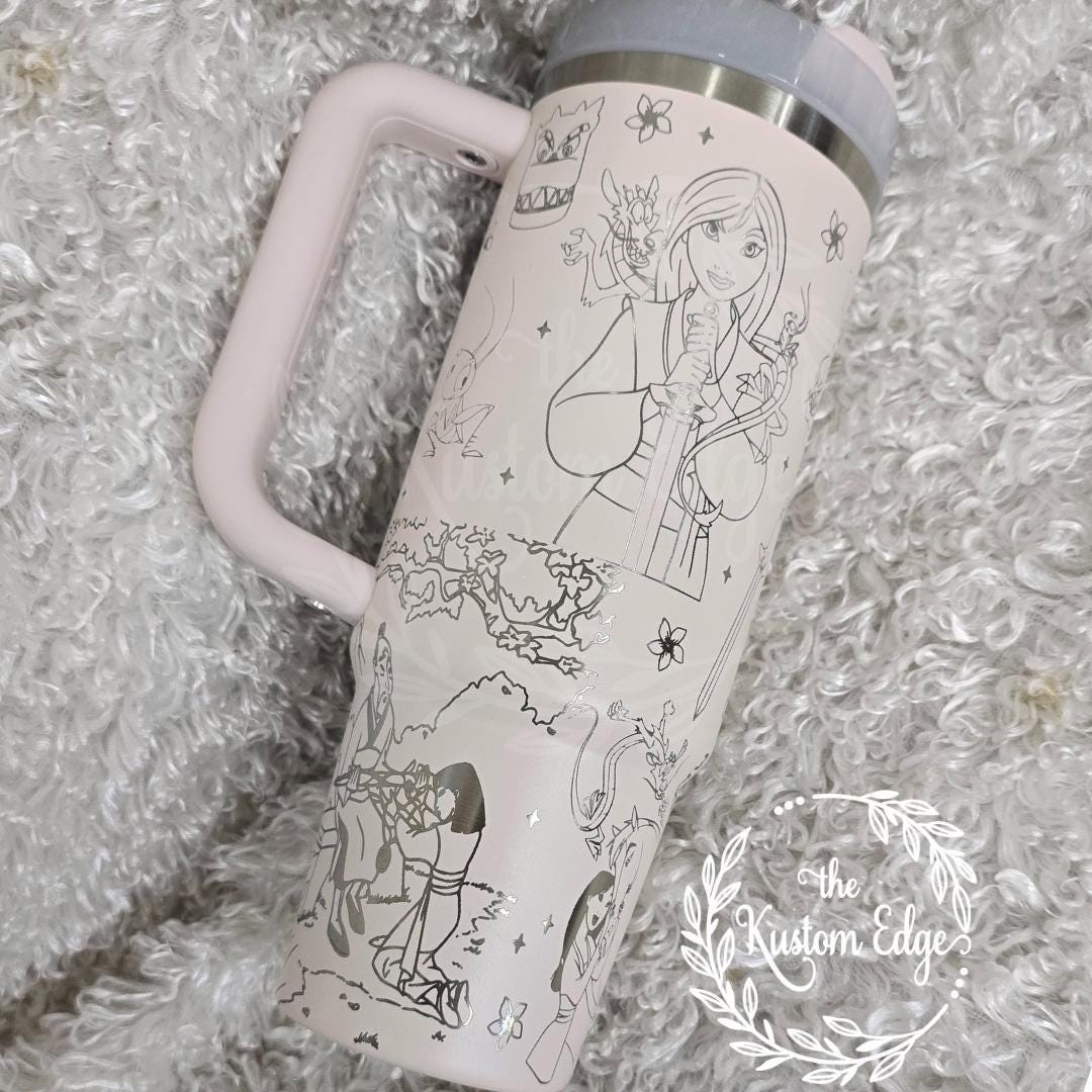 Princess Mulan, Engraved Tumbler 40oz - 30oz Name Brand or Dupe ...