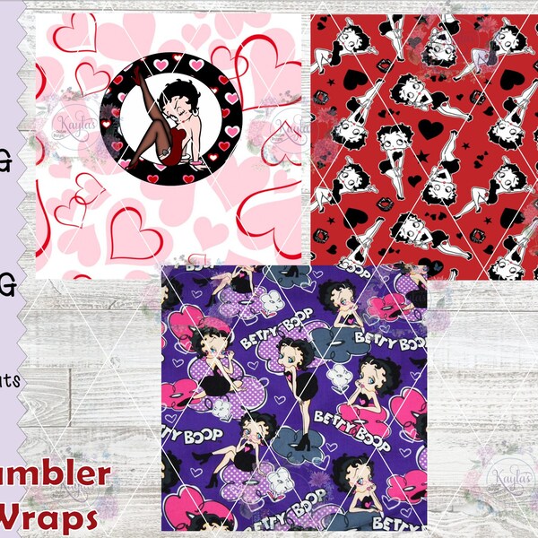 Betty Boop Tumbler Wrap - Etsy