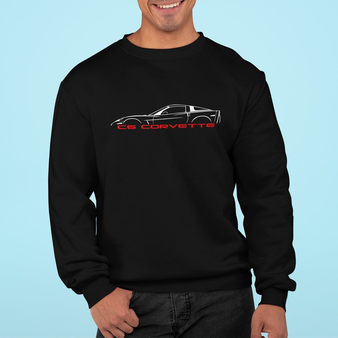 C6 Corvette Sweatshirt, Corvette C6 Generation Profile Shirt, Corvette ...