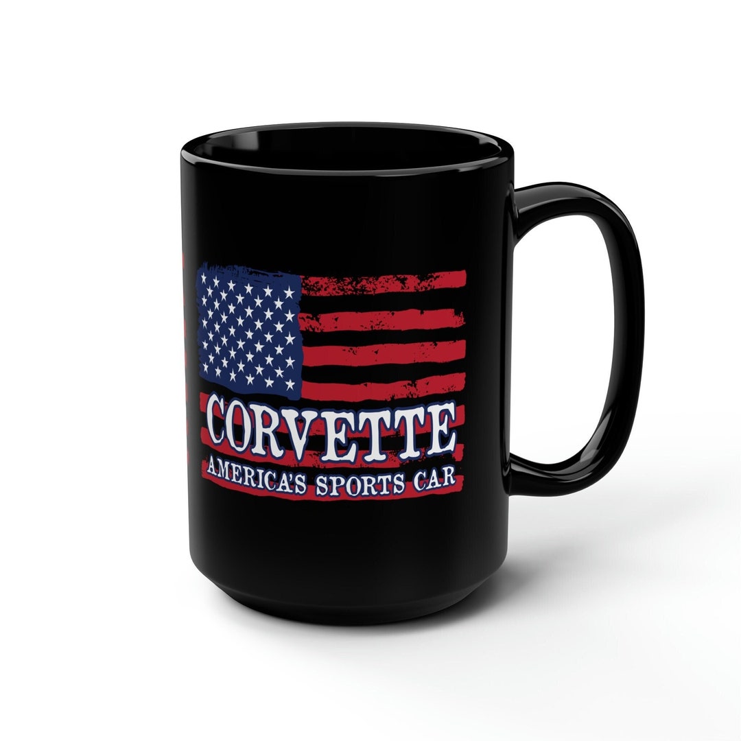Corvette Mug, Corvette America's Sports Car Mug, Corvette and American ...