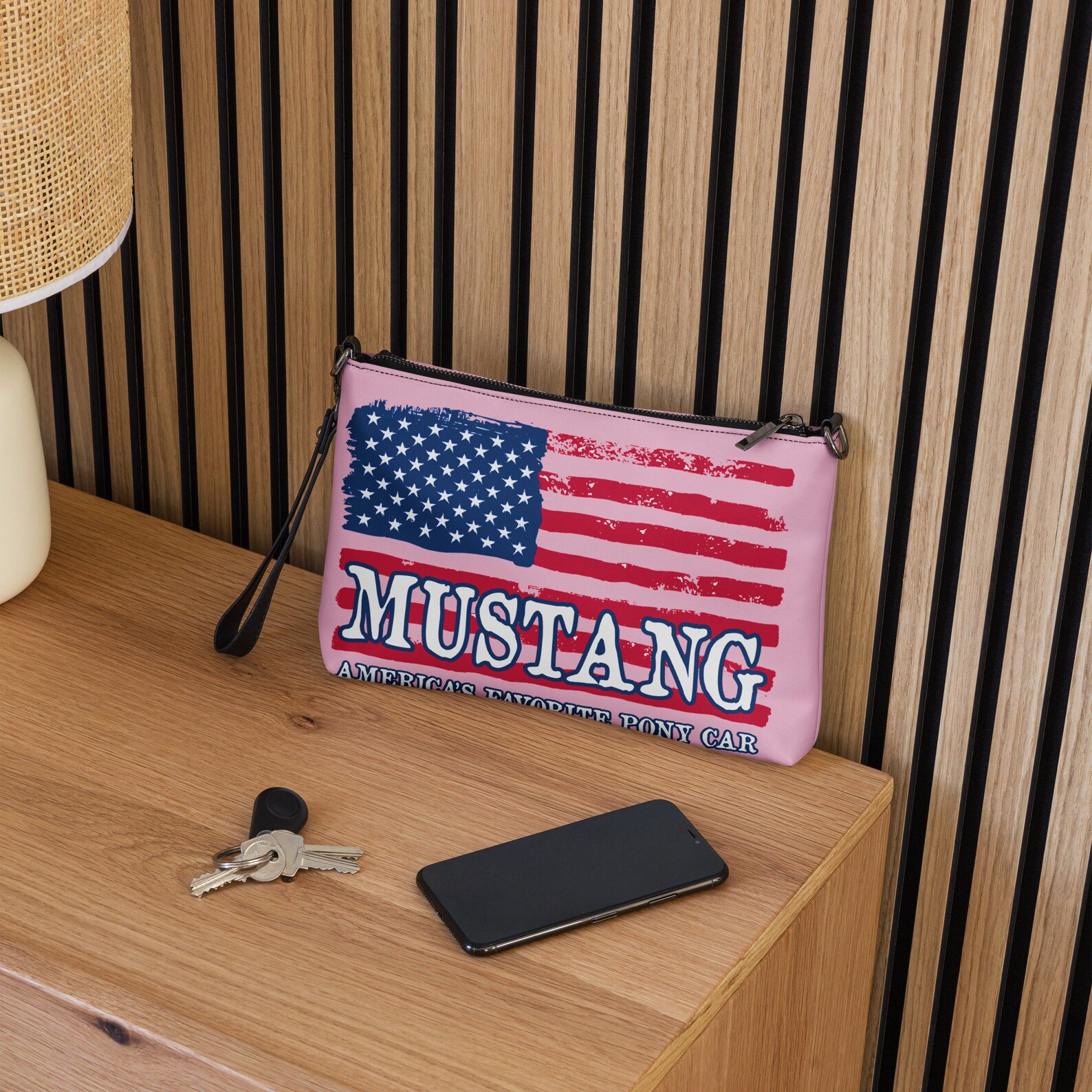 Mustang Flag Clutch Bag, Mustang Lover Gift, Mustang Convert to ...