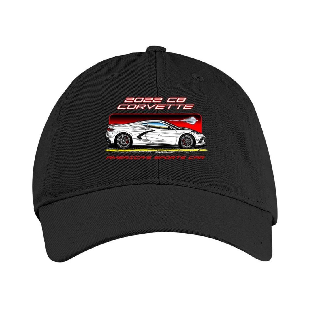 2022 C8 Corvette Ball Cap, 22 C8 Corvette Coupe Lover Dad Hat, Corvette ...