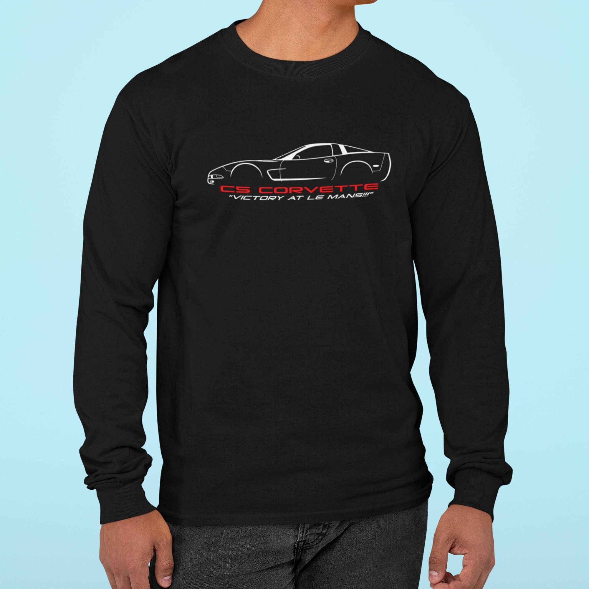 C5 Corvette Long Sleeve Tee, Corvette Profile Shirt, Corvette Lover T ...