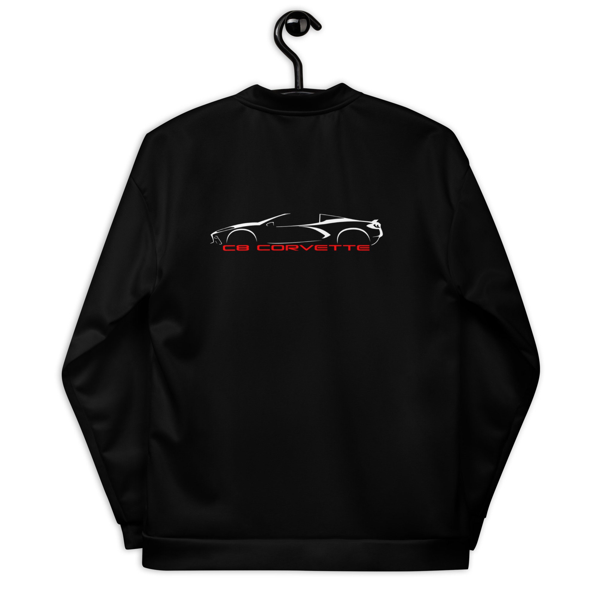C8 Corvette Lover Bomber Jacket, Unisex Sizes, Polyester With Fleece ...