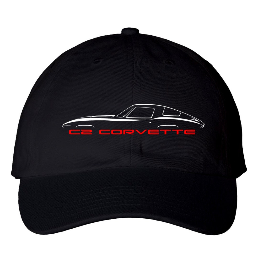 C2 Corvette Lover Ball Cap, C2 Corvette Second Generation Profile Art ...