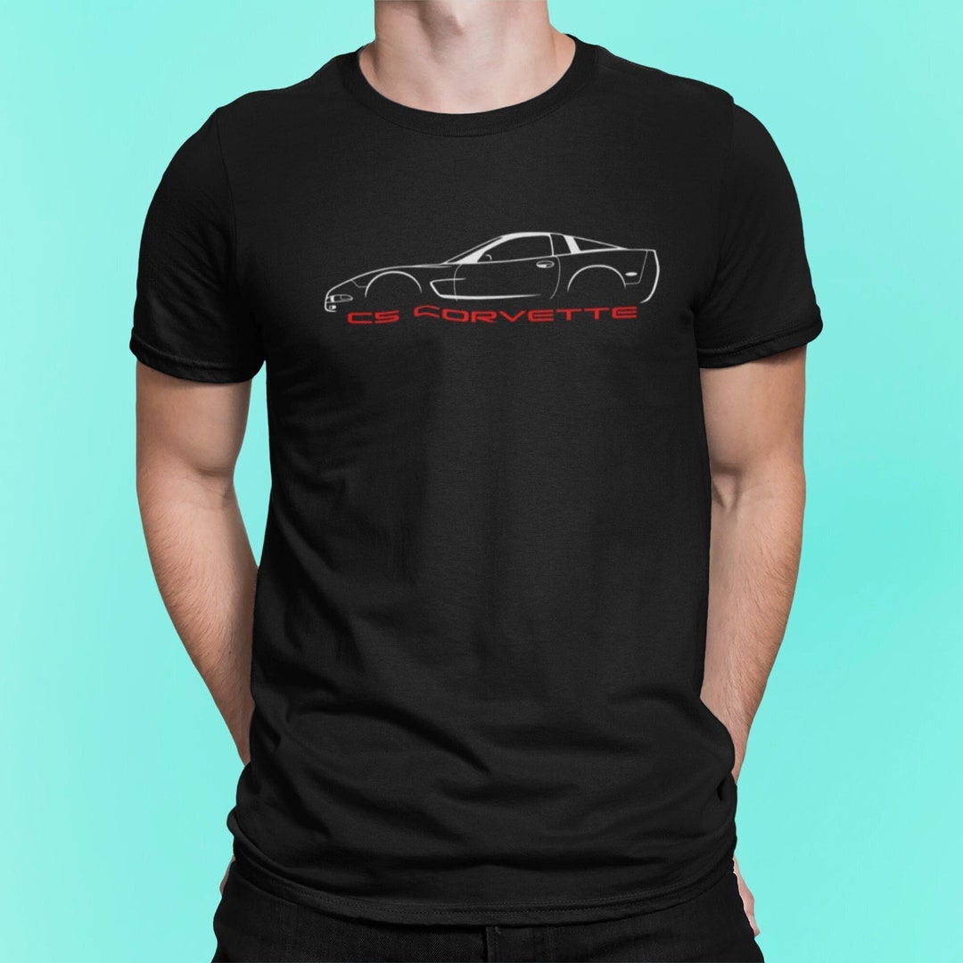 C5 Corvette T Shirt, Corvette Profile Shirt, Corvette Lover Tee ...