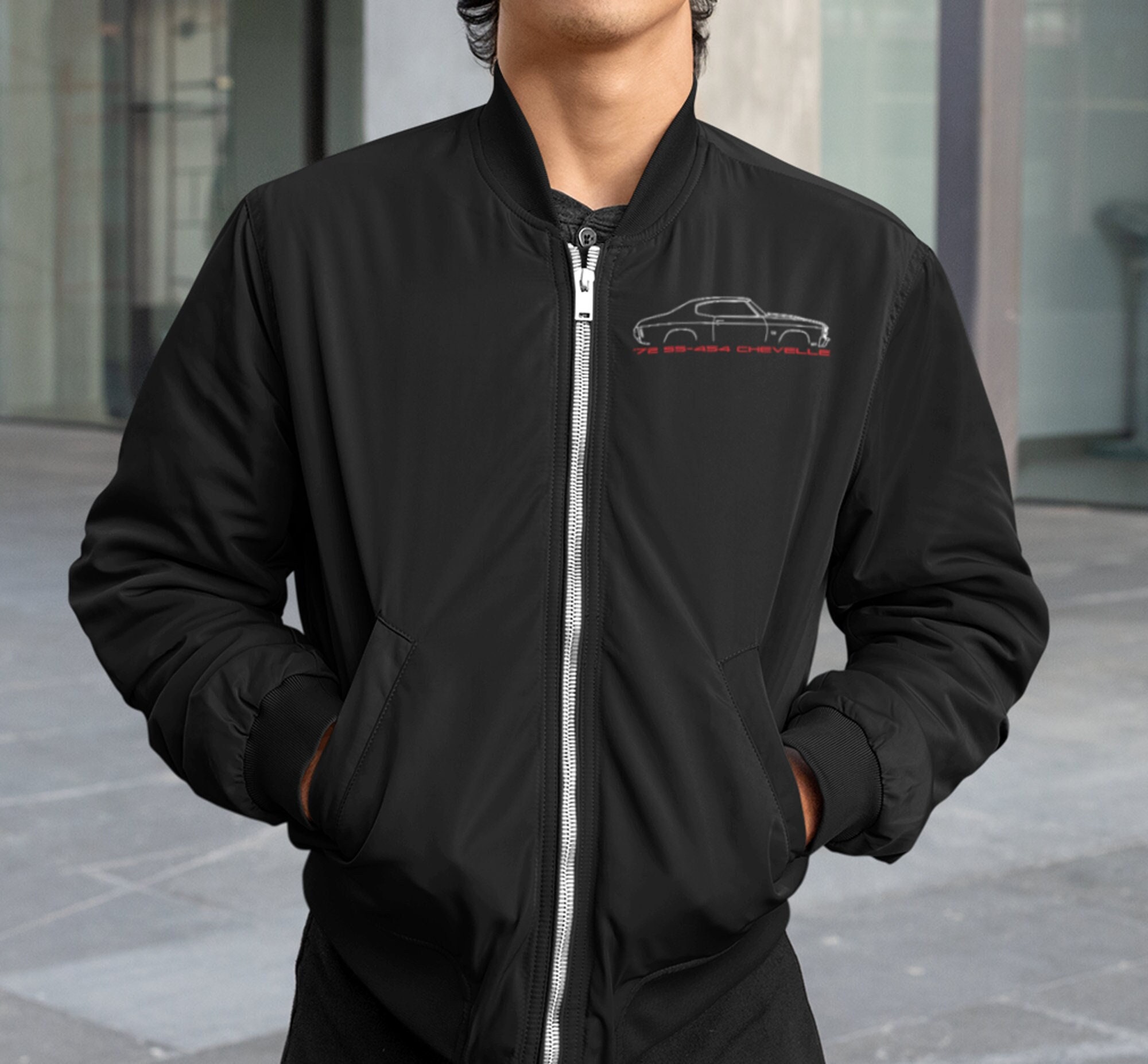 Chevelle Lover Bomber Jacket, Chevelle Muscle Car Coupe Gift, 72 ...