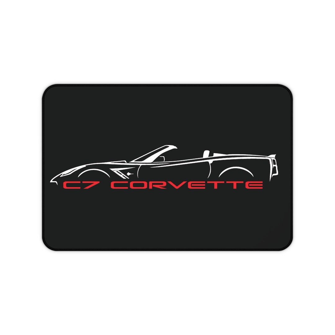 C7 Corvette Profile Desk Mat, or Large C7 Corvette Convertible Lover ...