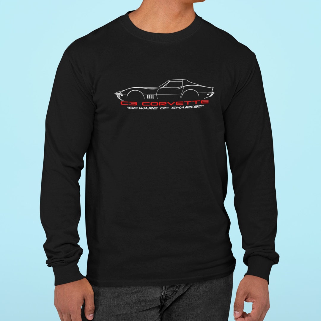 C3 Corvette Long Sleeve Tee, Corvette Profile Shirt, Corvette Lover T ...