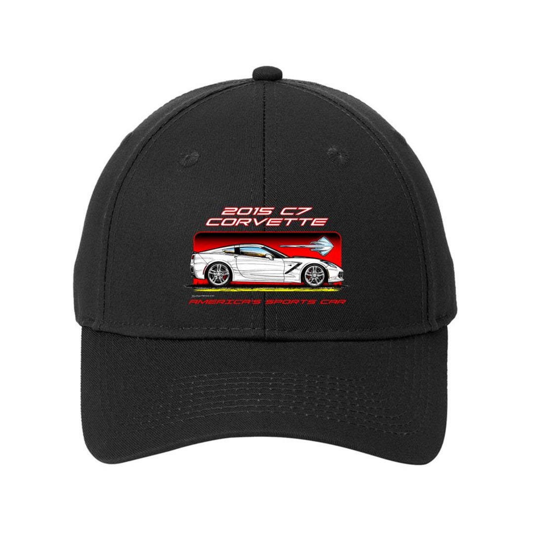 2015 C7 Corvette Ball Cap, 15 C7 Corvette Coupe Lover Dad Hat, Corvette ...